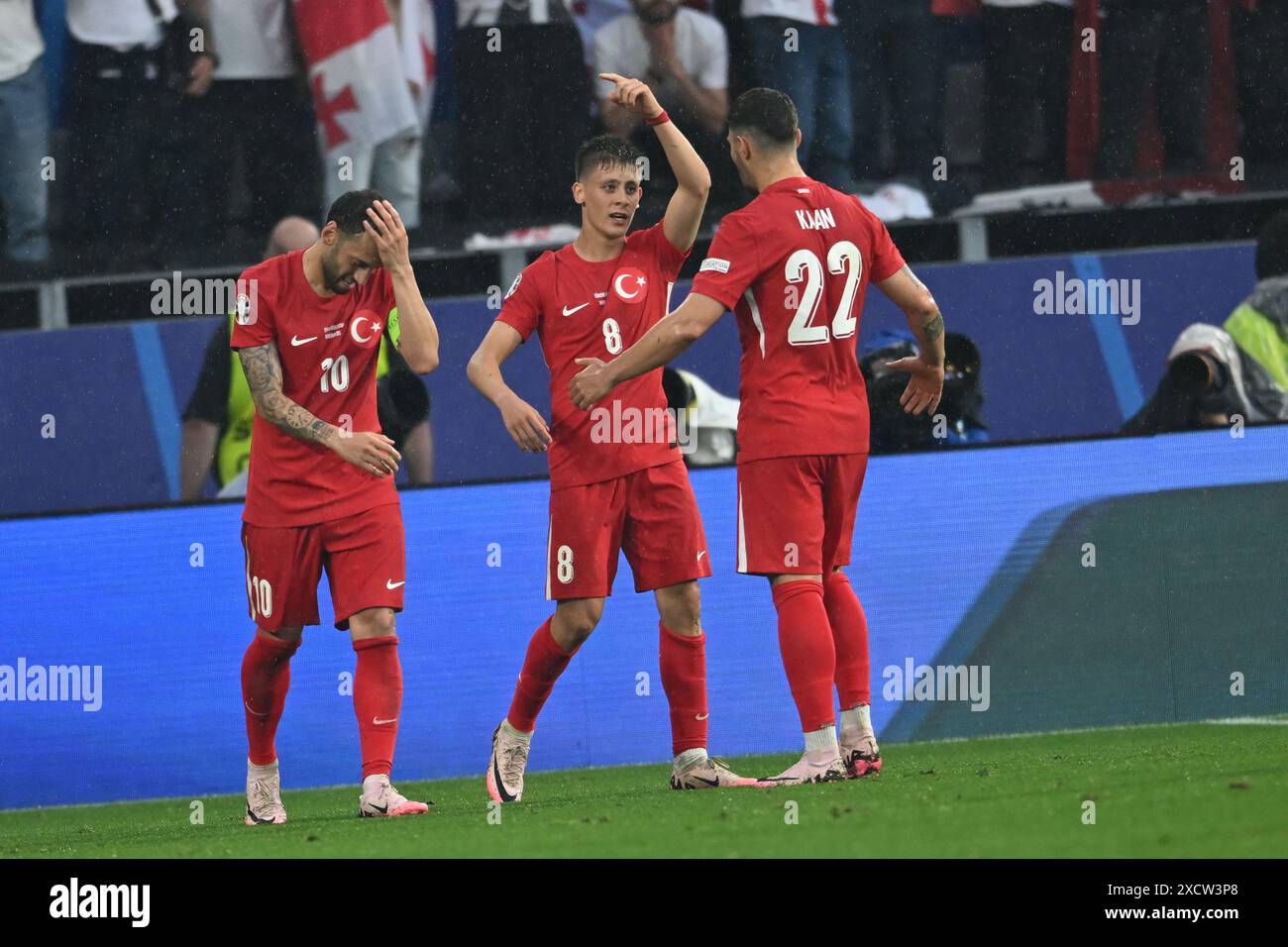 Arda Guler (Turkiye) celebrates after scoring his team's second goal ...