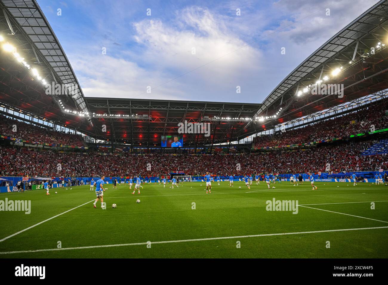 Lipsko, Germany. 19th June, 2024. Stadium Red Bull Arena prior to Czech ...