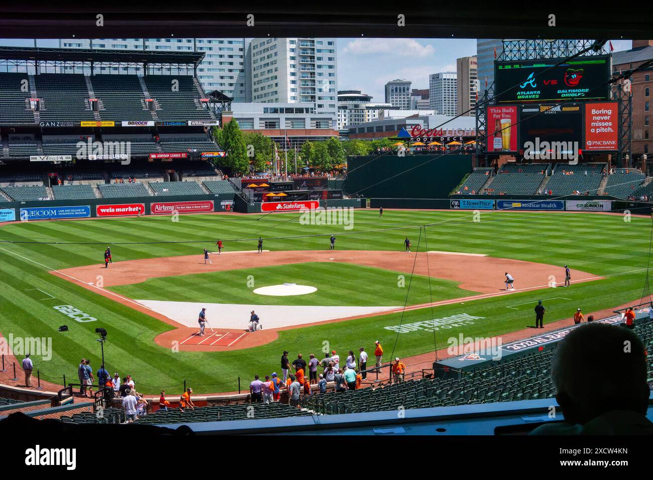 Oriole Park at Camden Yards before a Baltimore Orioles baseball game Stock Photo - Alamy