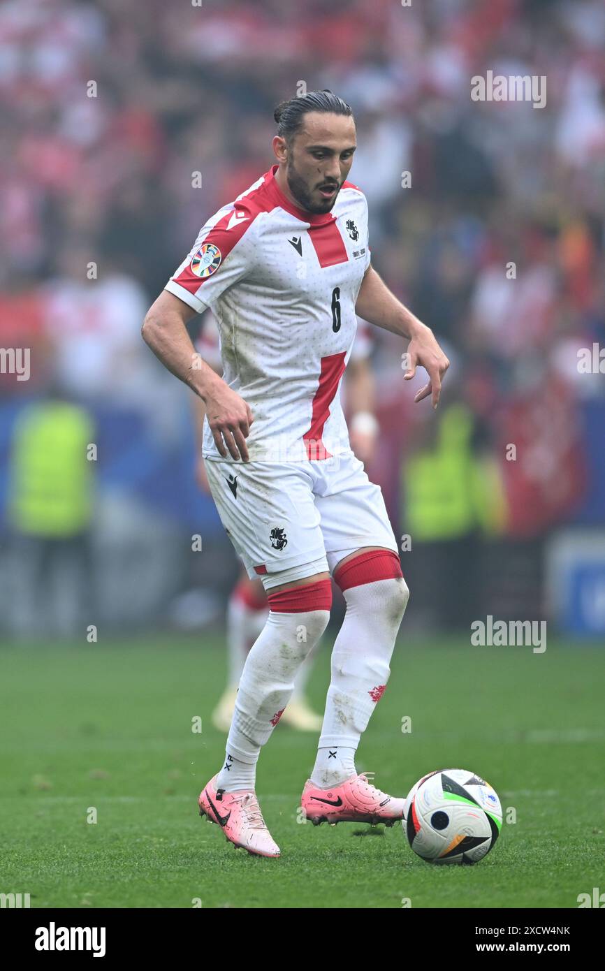 Giorgi Kochorashvili (Georgia) during the UEFA Euro Germany 2024 match ...