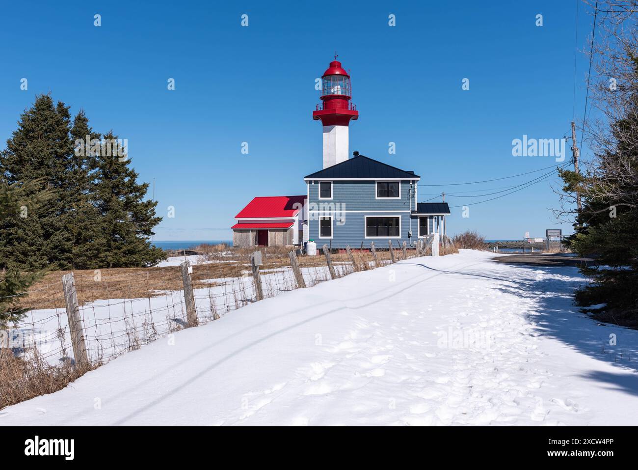 The Metis Lighthouse in the Bas-Saint-Laurent, also named in French ...