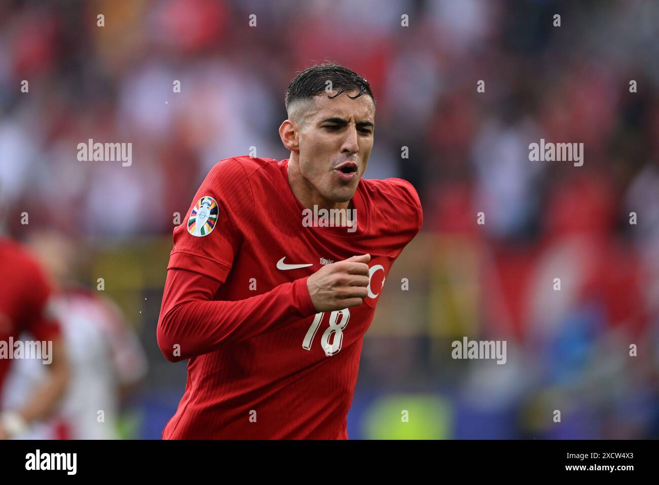 Mert Muldur (Turkiye) celebrates after scoring his team's first goal ...