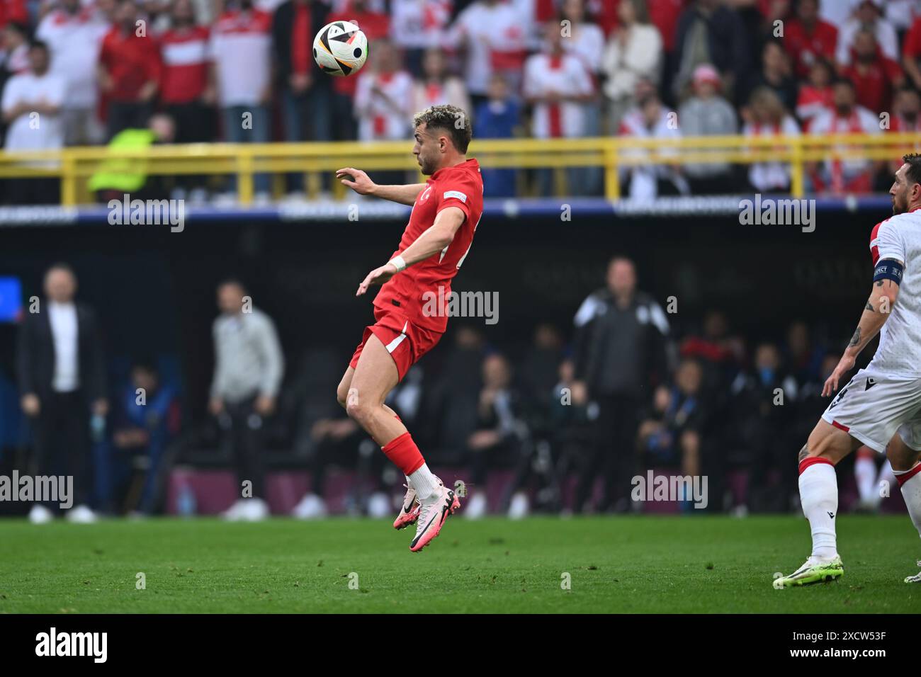 Bars Alper Ylmaz (Turkiye)Guram Kashia (Georgia) during the UEFA Euro ...