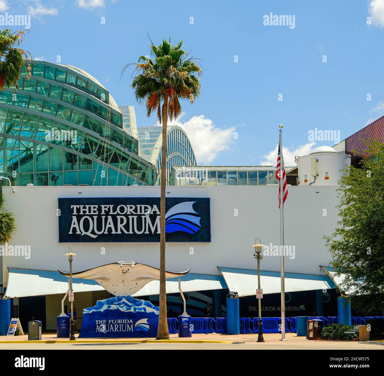TAMPA, FLORIDA - May 3, 2024: The Florida Aquarium is a 250,000-square ...