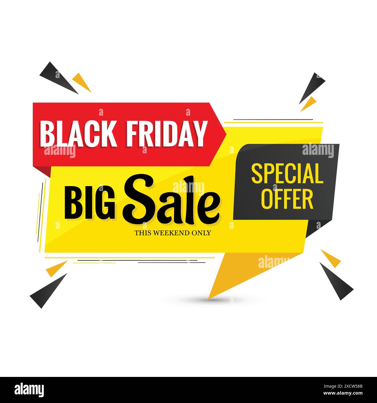 Black friday sale lable banner design Stock Vector Image & Art - Alamy