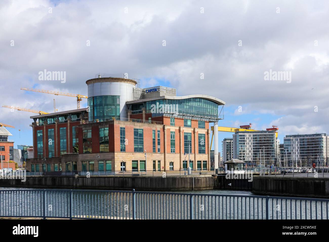 Commercial office premises Belfast Harbour Estate Clarendon Docks Stock ...