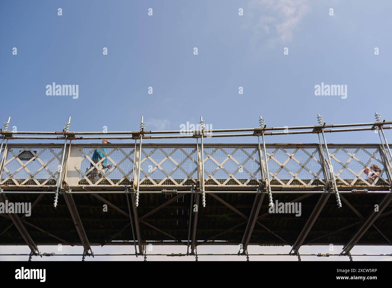 31 may 2024 - chester uk : View looking up to old Queens Park ...