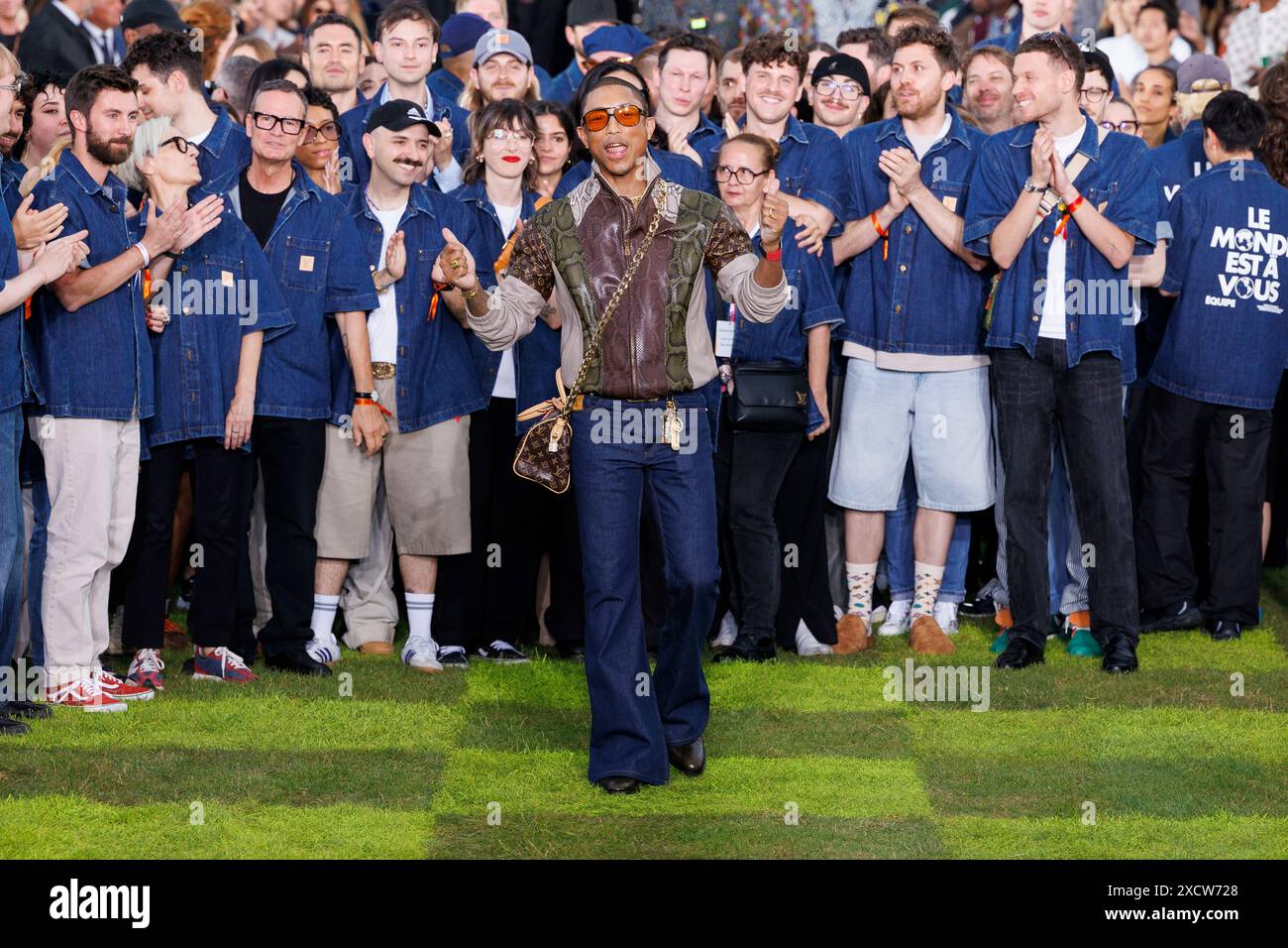 Paris, Frankreich. 18th June, 2024. Pharrell Williams at LOUIS VUITTON ...