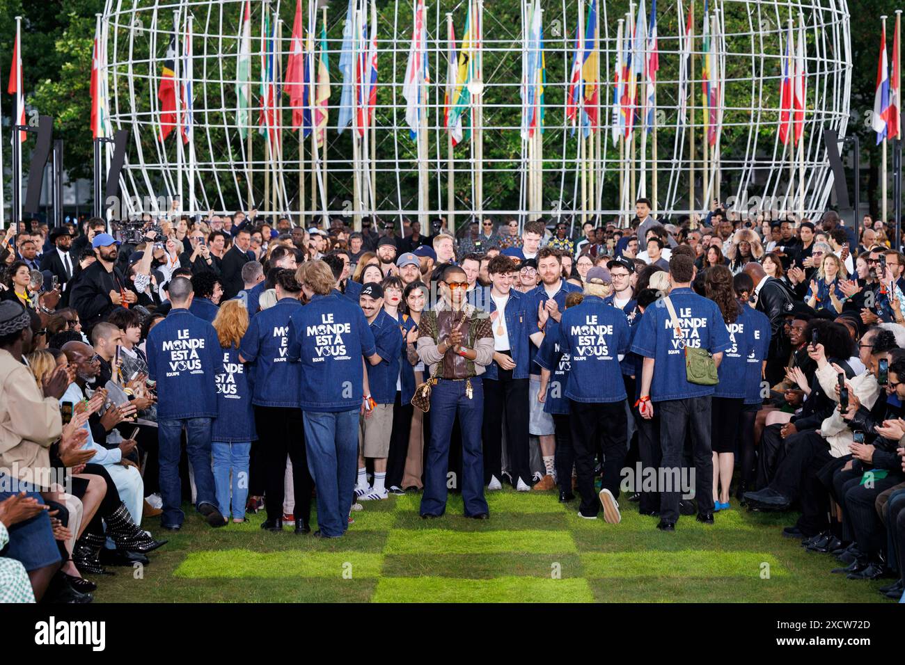 Paris, Frankreich. 18th June, 2024. Pharrell Williams at LOUIS VUITTON ...