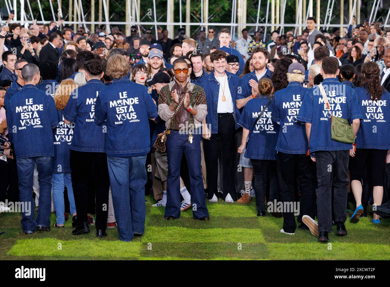 Paris, Frankreich. 18th June, 2024. Pharrell Williams at LOUIS VUITTON ...