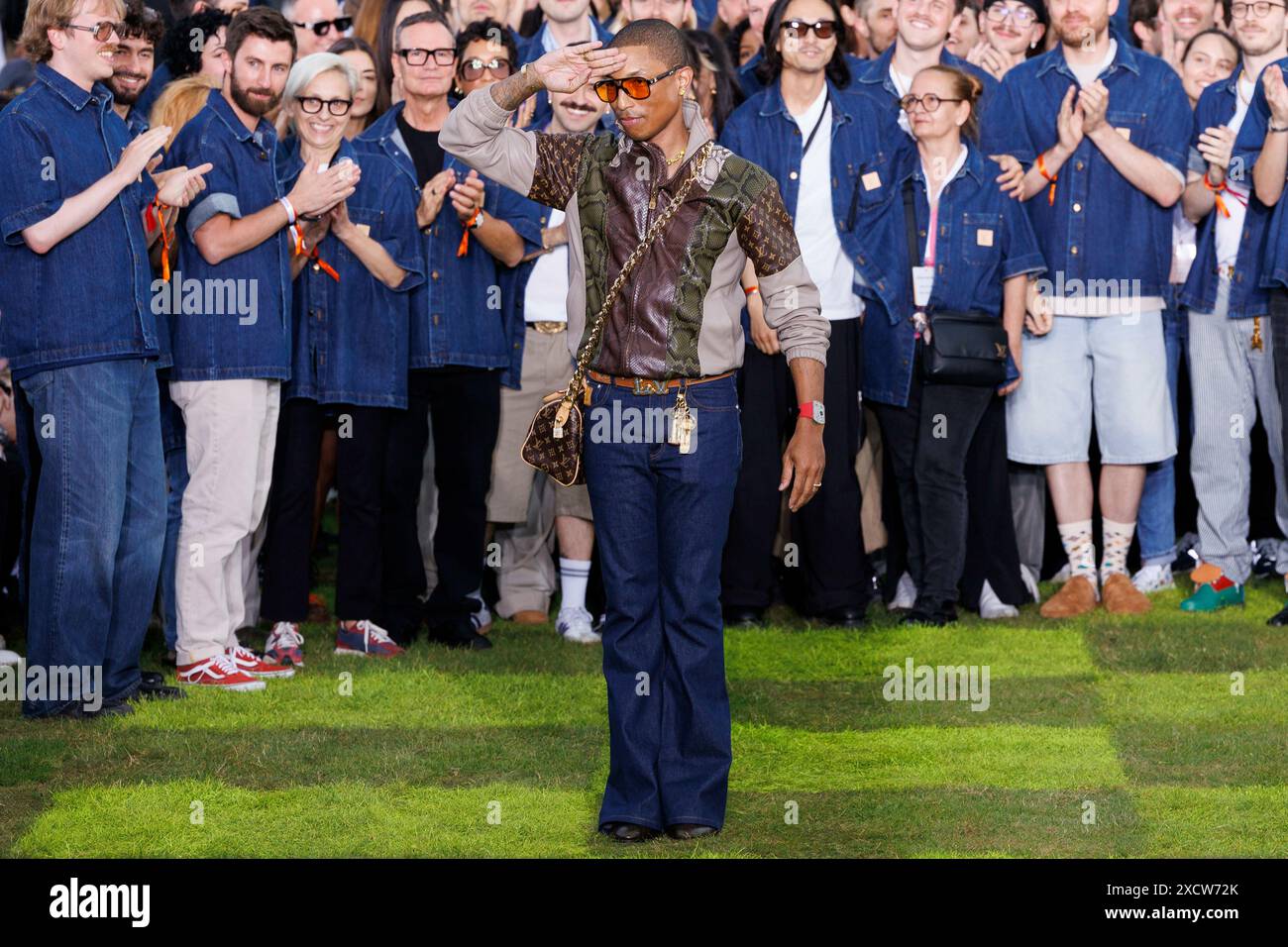 Paris, Frankreich. 18th June, 2024. Pharrell Williams at LOUIS VUITTON ...