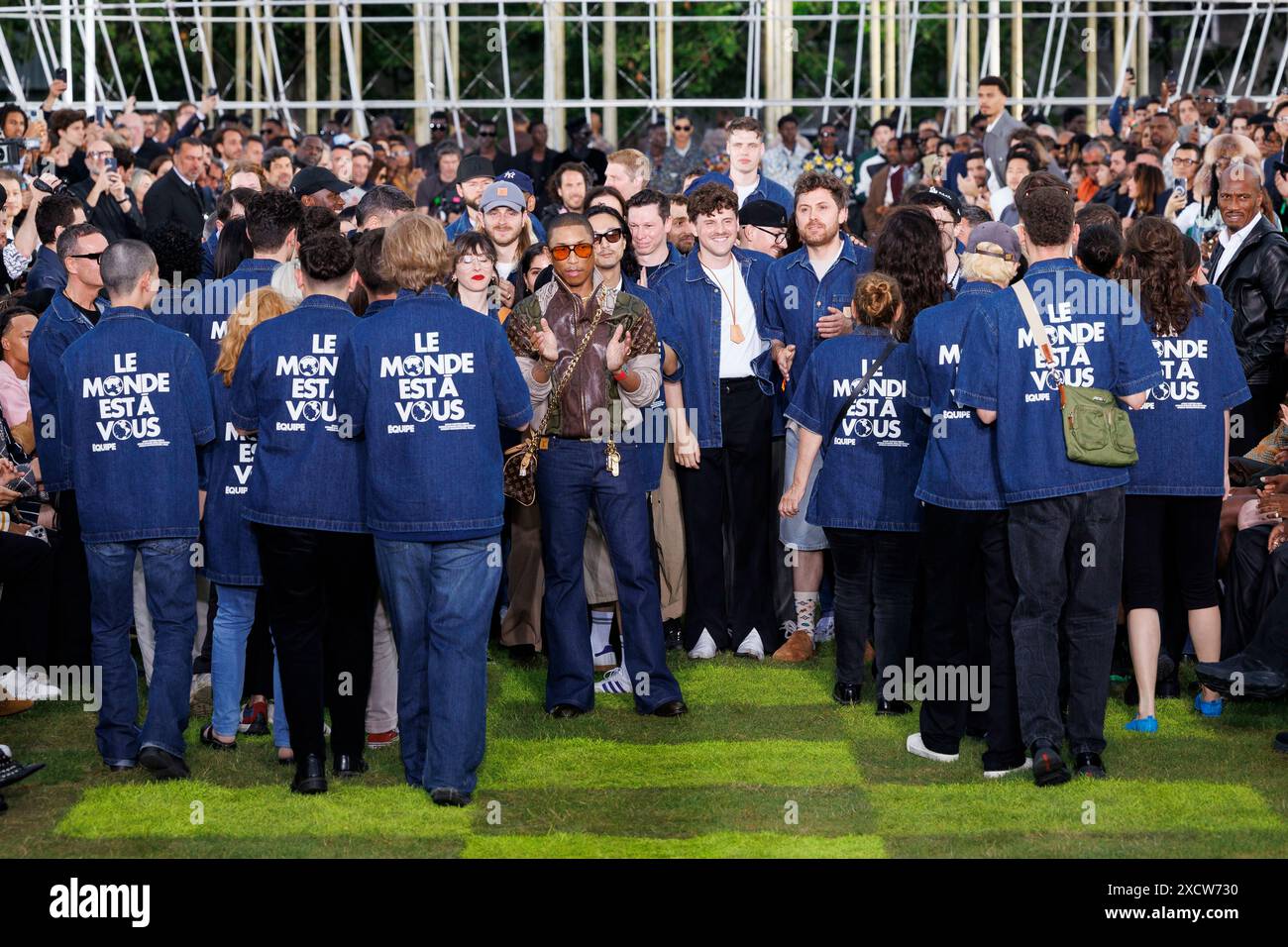 Paris, Frankreich. 18th June, 2024. Pharrell Williams at LOUIS VUITTON ...