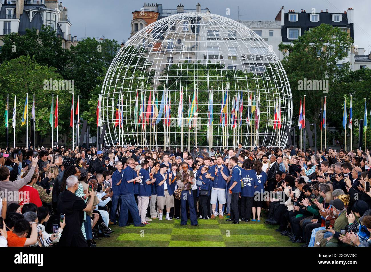 Paris, Frankreich. 18th June, 2024. Pharrell Williams at LOUIS VUITTON ...