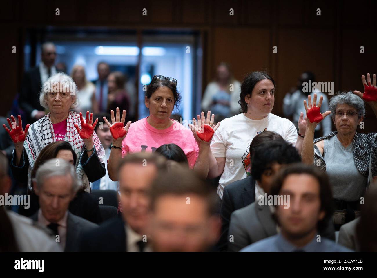 Washington, District Of Columbia, USA. 18th June, 2024. Family members ...