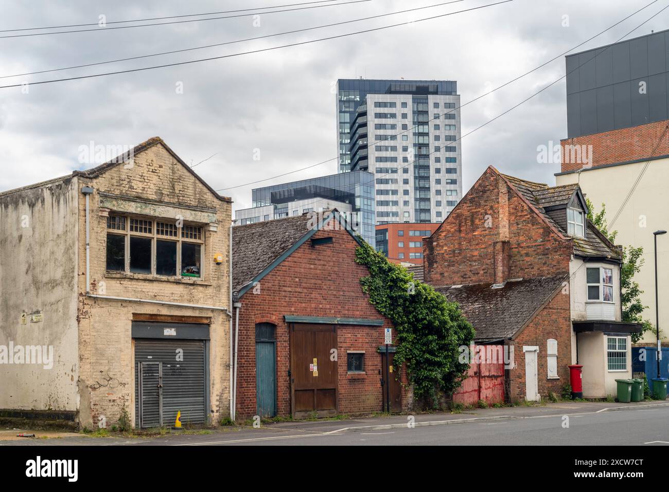 Southampton - view from Albert Road S overlooking old work shops ...