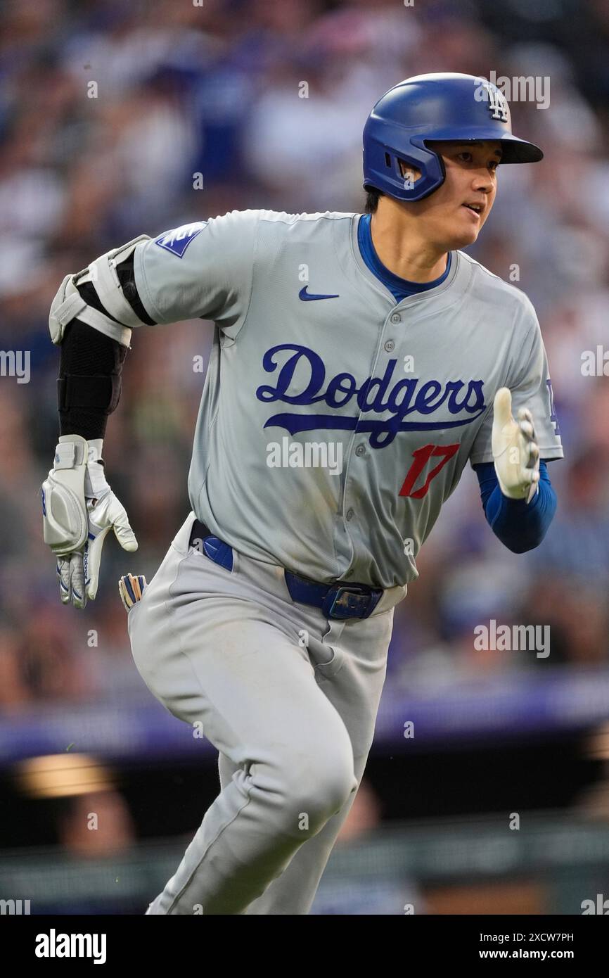 Los Angeles Dodgers two-way player Shohei Ohtani (17) in the sixth ...