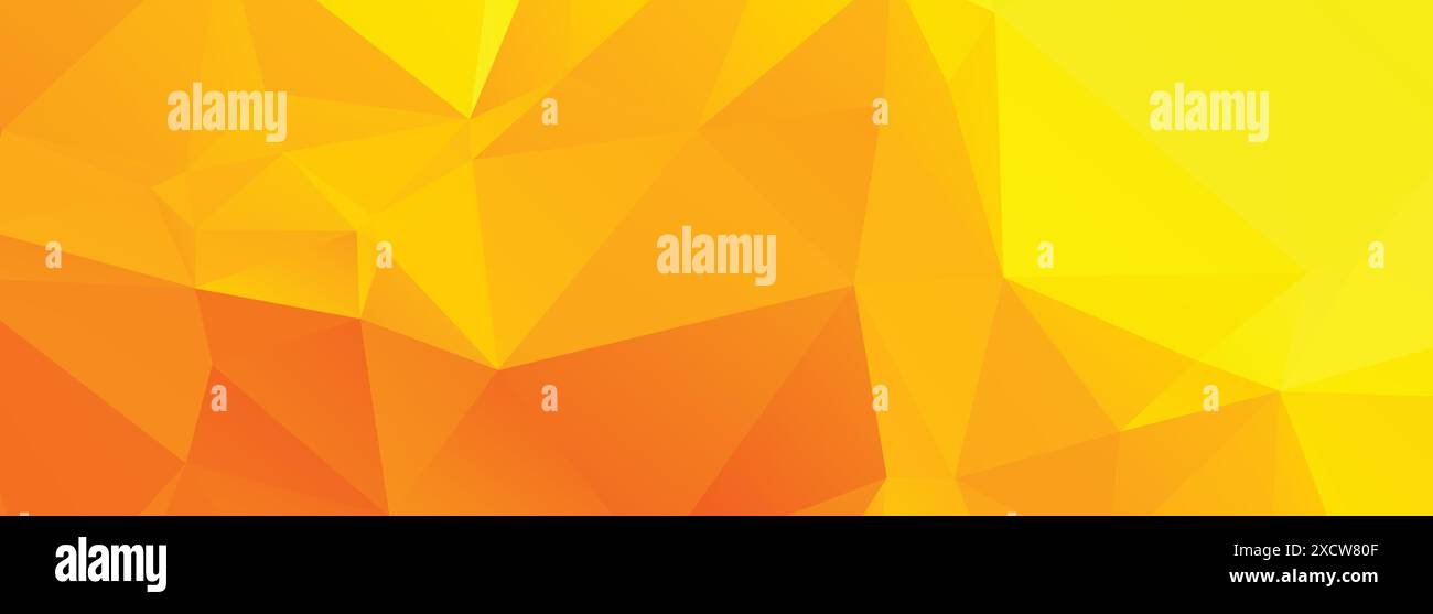 Abstract orange and yellow polygon banner background Stock Vector Image ...