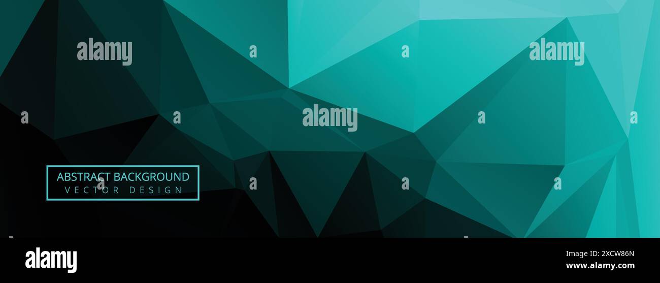 Abstract green polygon banner background Stock Vector Image & Art - Alamy