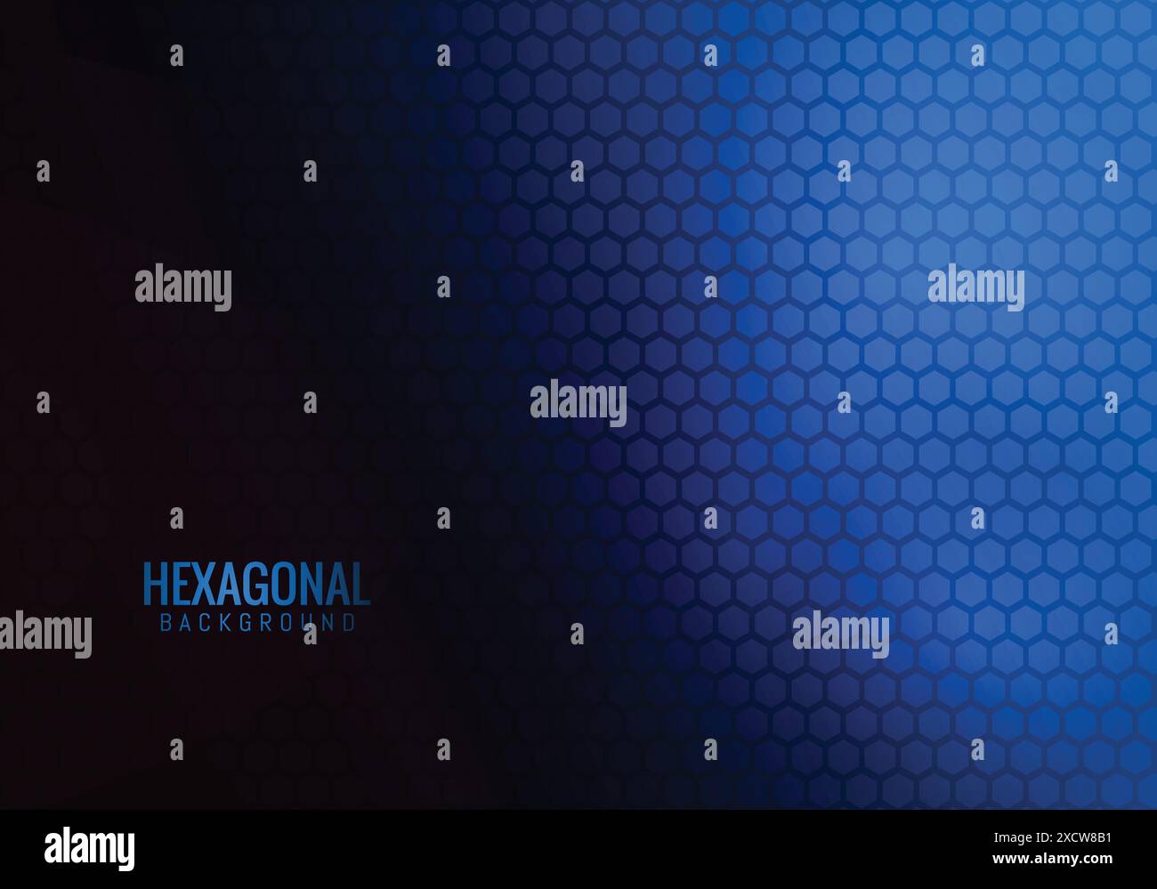 Blue hexagonal mesh technology Stock Vector Images - Alamy