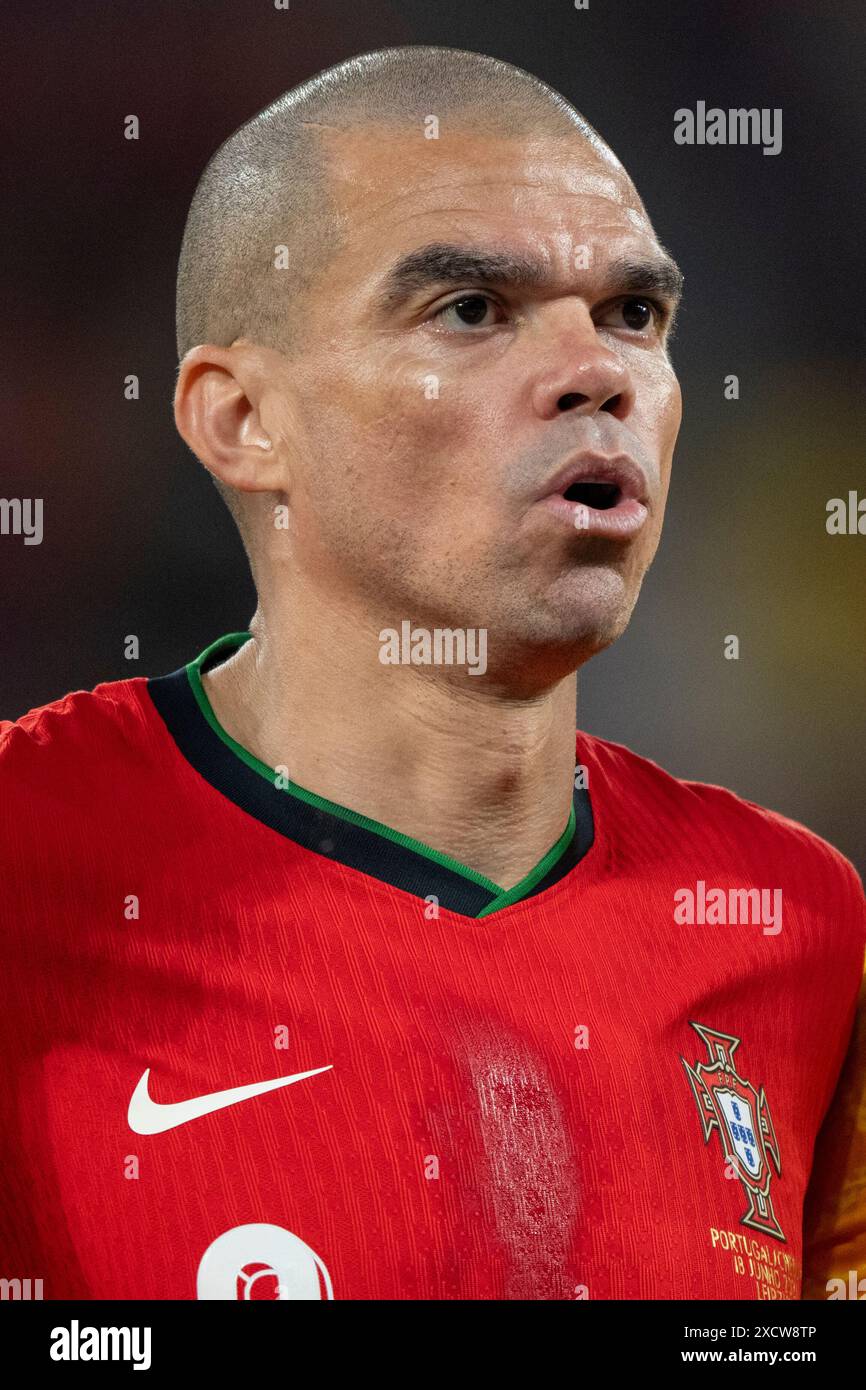 Leipzig, Germany. 18th June, 2024. Pepe of Portugal during the 2024 ...