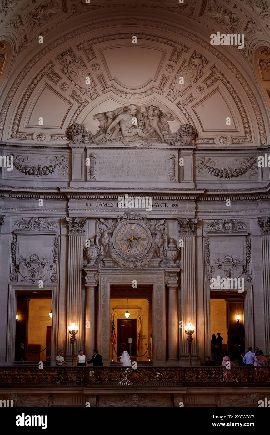 San Francisco City Hall: Indoor Interior Stock Photo - Alamy