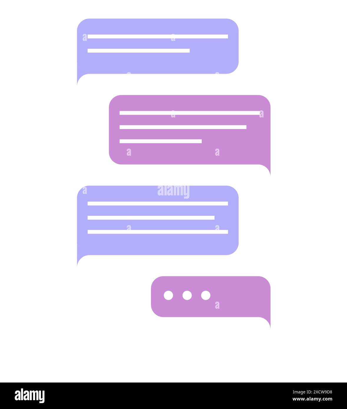 Dialogue bubbles box Cut Out Stock Images & Pictures - Alamy