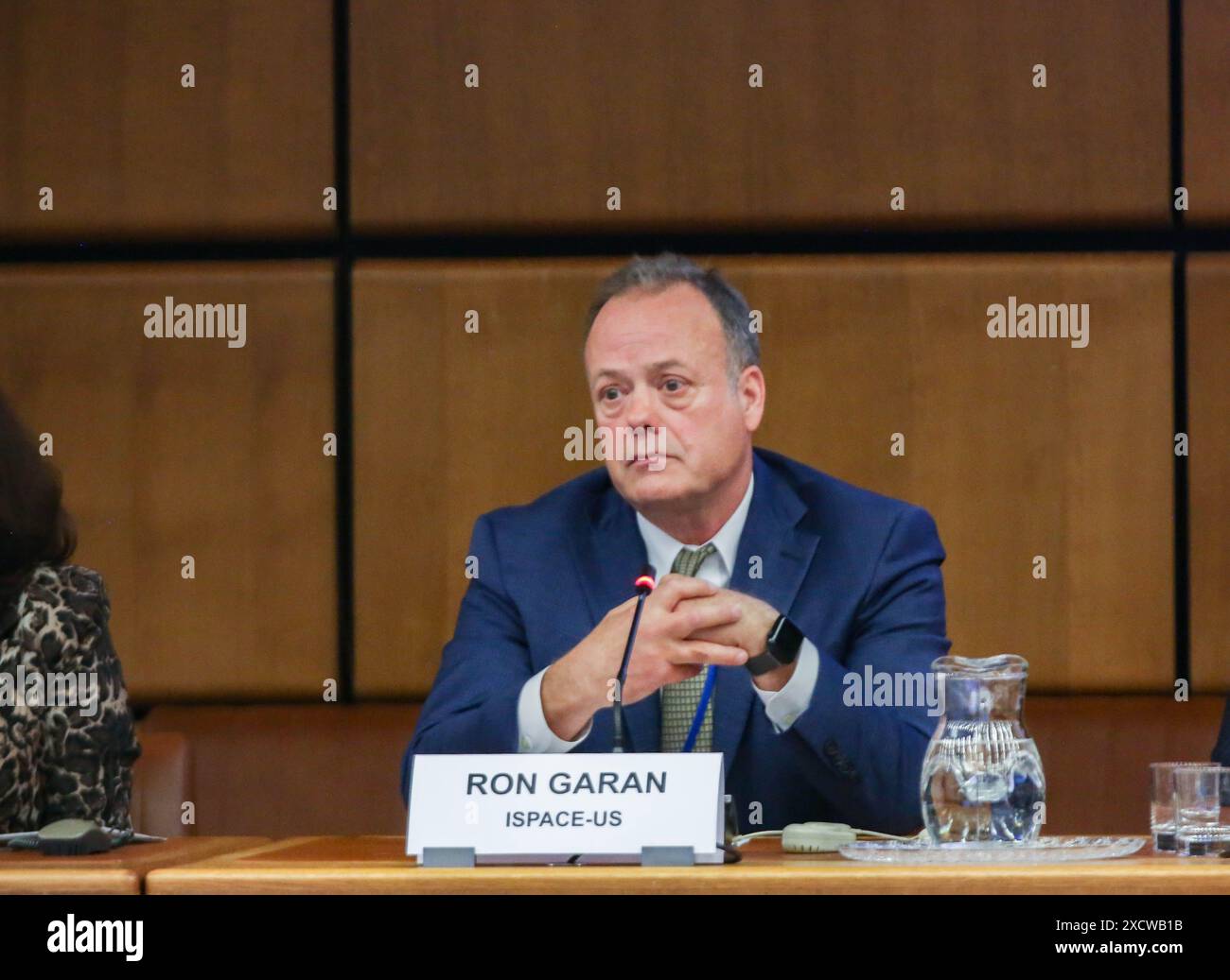 Vienna, Austria, Austria. 18th June, 2024. RON GARAN of ISPACE-US and ...