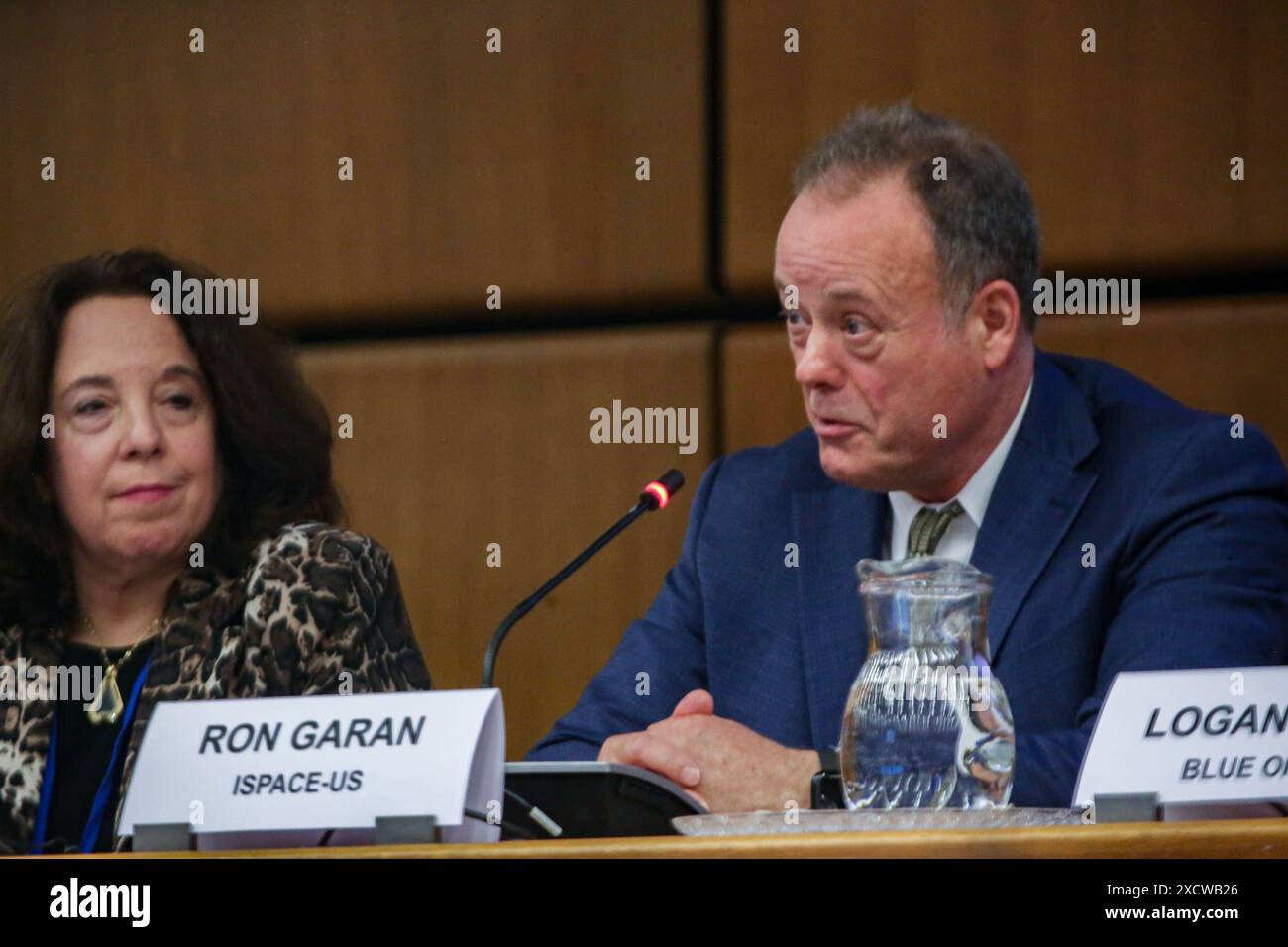Vienna, Austria, Austria. 18th June, 2024. RON GARAN of ISPACE-US and ...