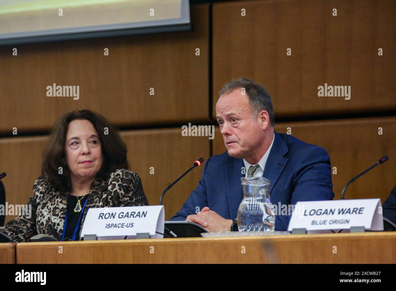 Vienna, Austria, Austria. 18th June, 2024. RON GARAN of ISPACE-US and ...