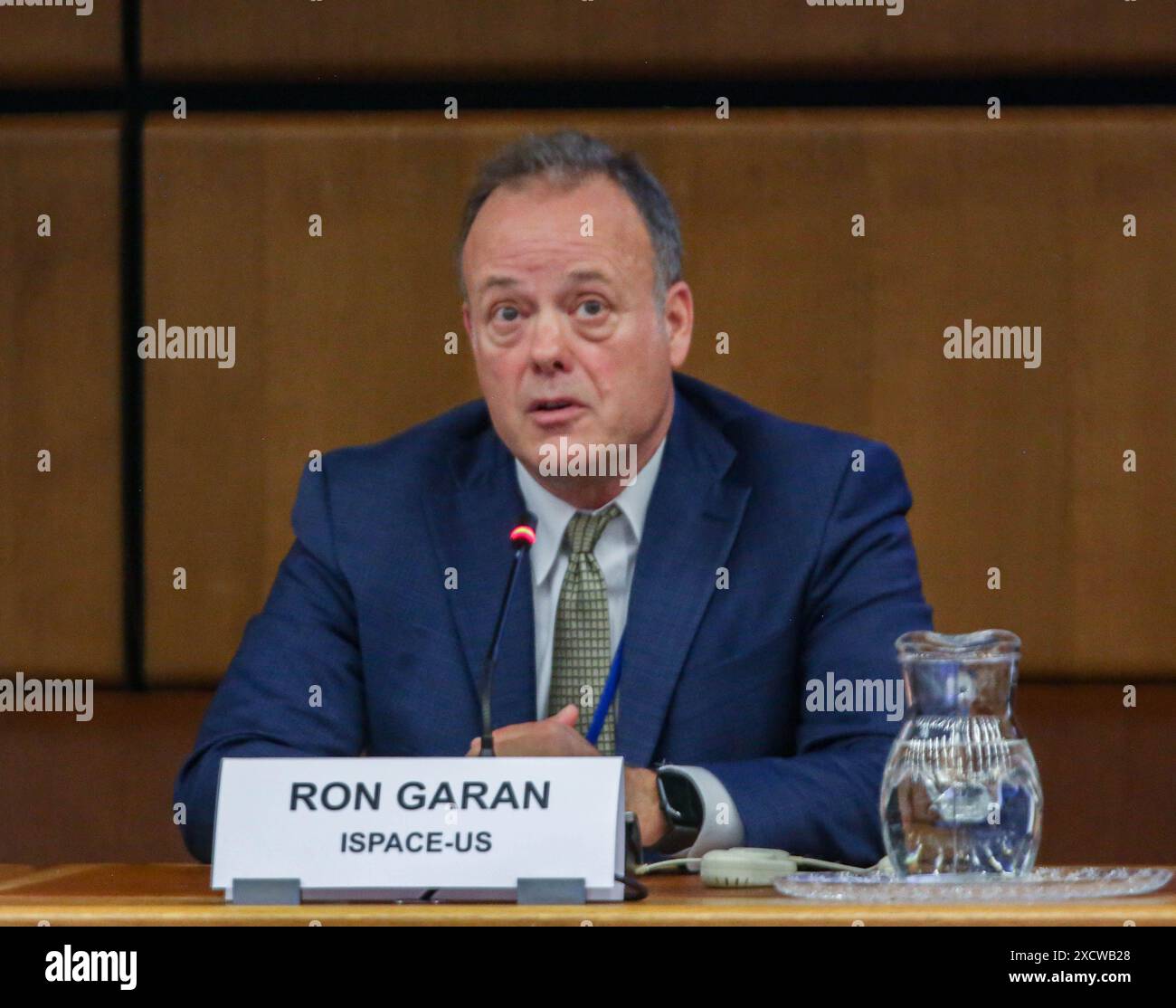 Vienna, Austria, Austria. 18th June, 2024. RON GARAN of ISPACE-US and ...