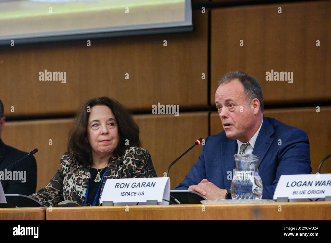 Vienna, Austria, Austria. 18th June, 2024. RON GARAN of ISPACE-US and ...