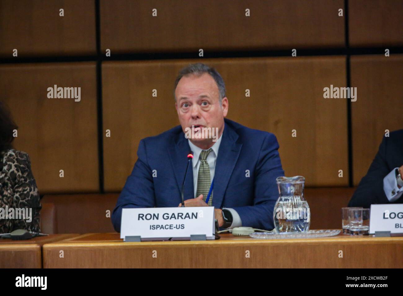 Vienna, Austria, Austria. 18th June, 2024. RON GARAN of ISPACE-US and ...