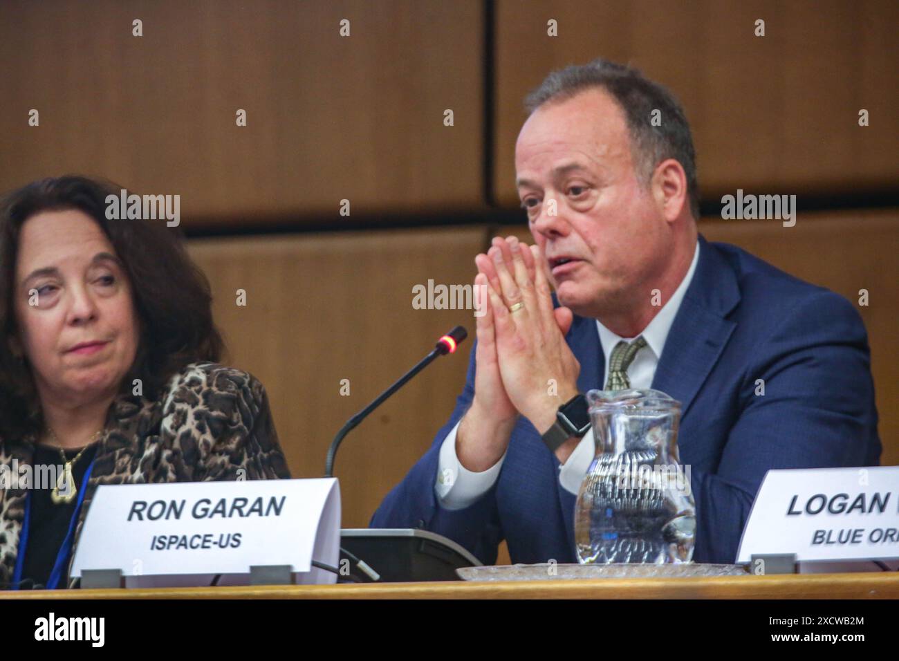 Vienna, Austria, Austria. 18th June, 2024. RON GARAN of ISPACE-US and ...