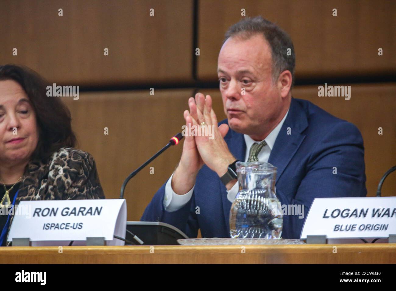 Vienna, Austria, Austria. 18th June, 2024. RON GARAN of ISPACE-US and ...
