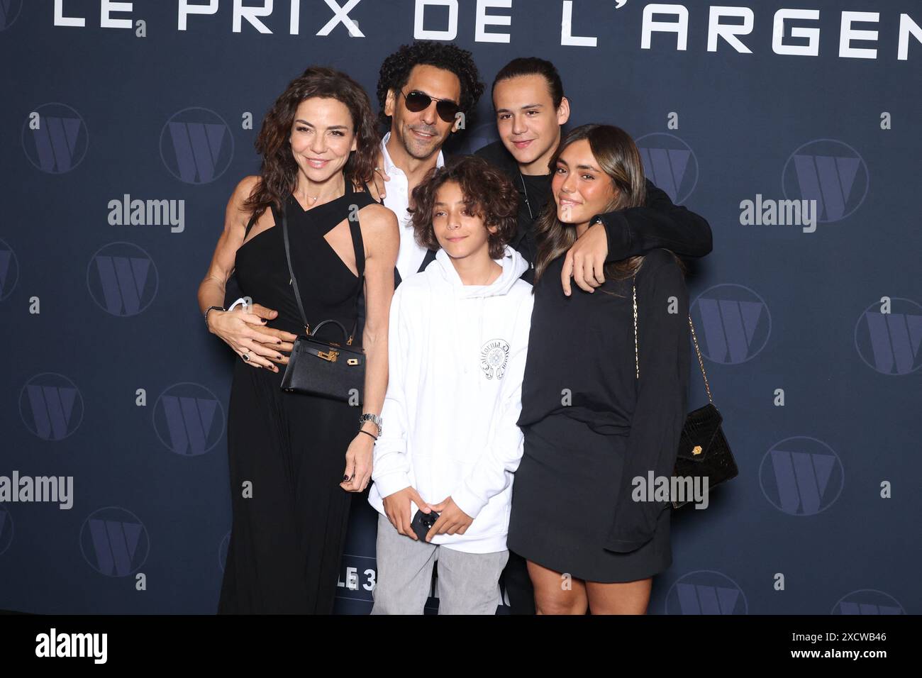 Sandra Sisley, Tomer Sisley, Levin Sisley, Dino Zeitoun and Liv Shaya Sisley attend Largo Winch ...