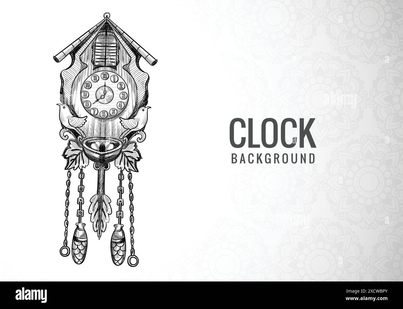Clock sketch hi-res stock photography and images - Alamy