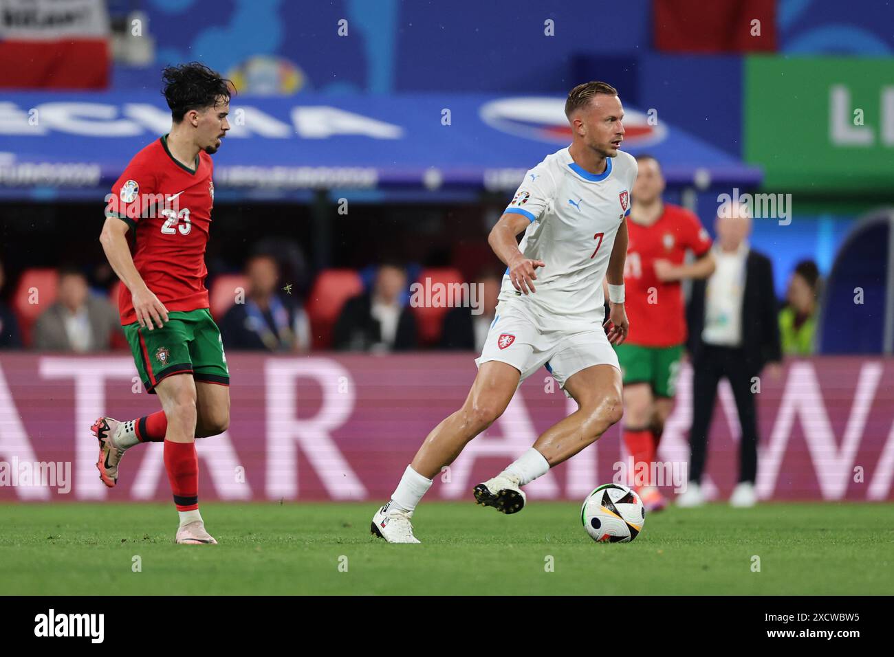 Leipzig, Germany, 18, June, 2024. Antonín Barák in action during the ...