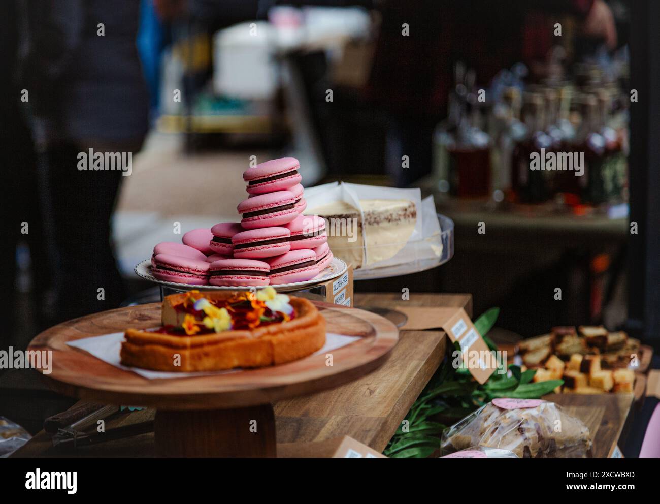 Christchurch farmers market, New Zealand Stock Photo - Alamy