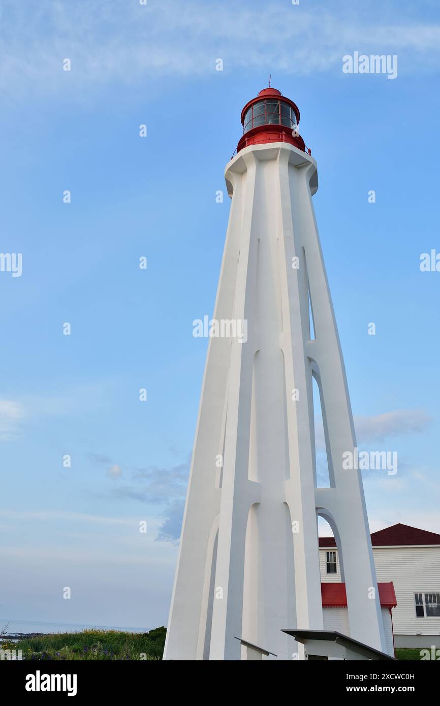 Pointe au pere, father point lighthouse. National historic site. Canada ...