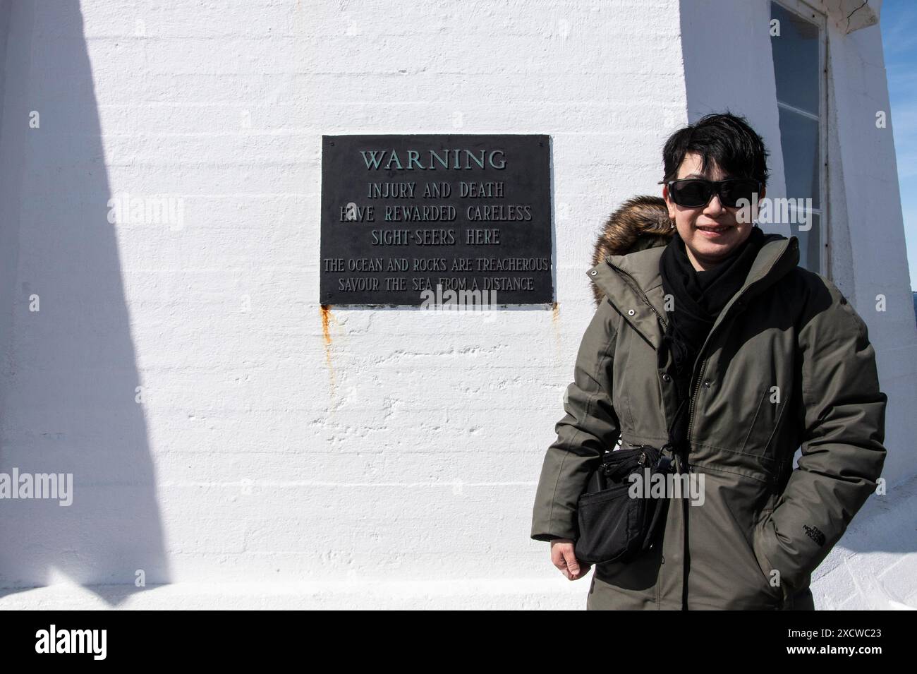Cove lighthouse warning signs hi-res stock photography and images - Alamy