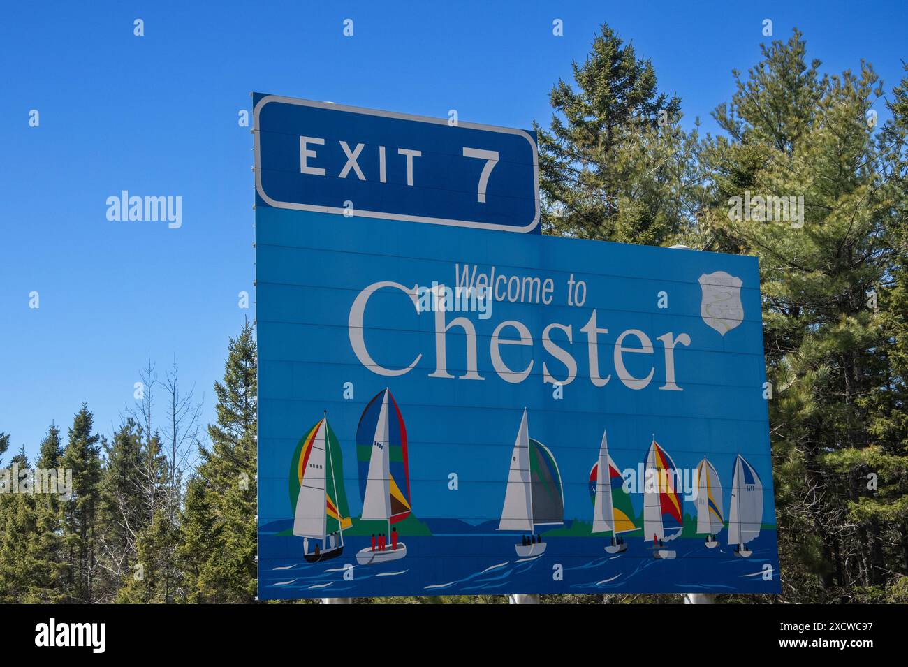 Welcome to chester sign hi-res stock photography and images - Alamy