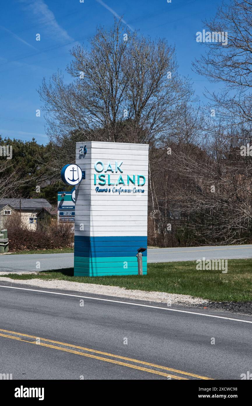 Oak Island Resort and Conference Centre sign on Lighthouse Route in ...