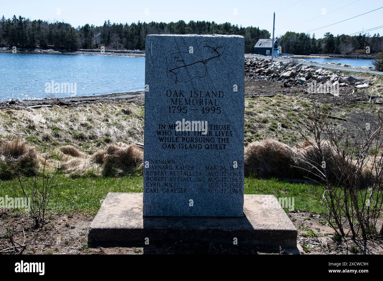 Map of oak island hi-res stock photography and images - Alamy