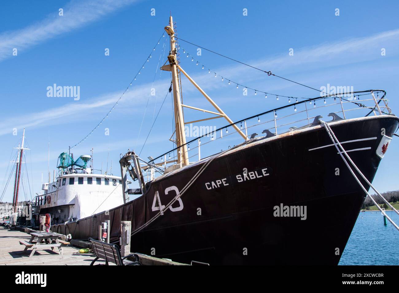 Cape Sable Side Trawler in Lunenburg, Nova Scotia, Canada Stock Photo ...