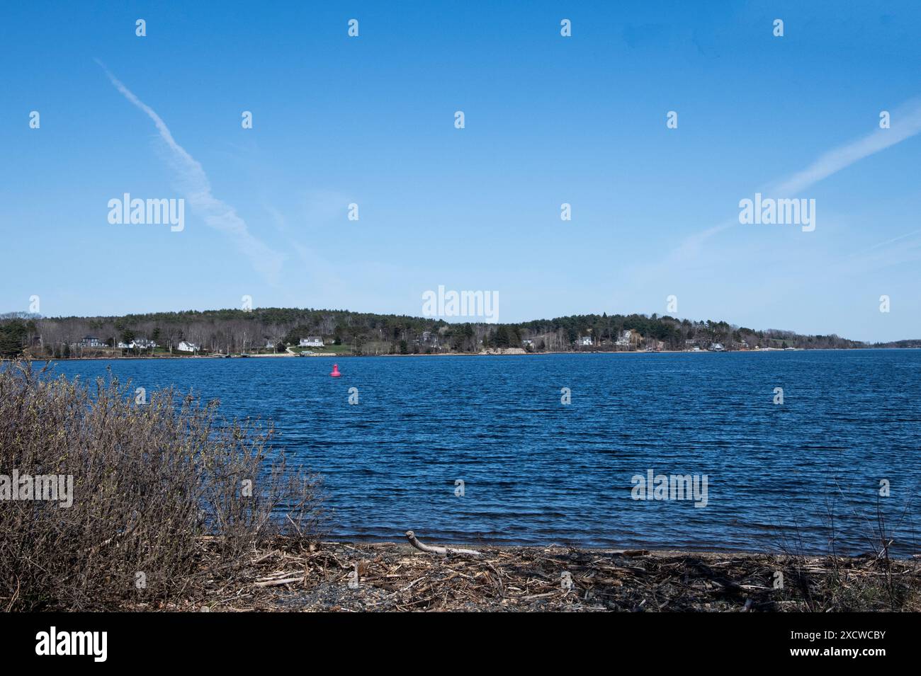 Waterfront in Mahone Bay, Nova Scotia, Canada Stock Photo - Alamy