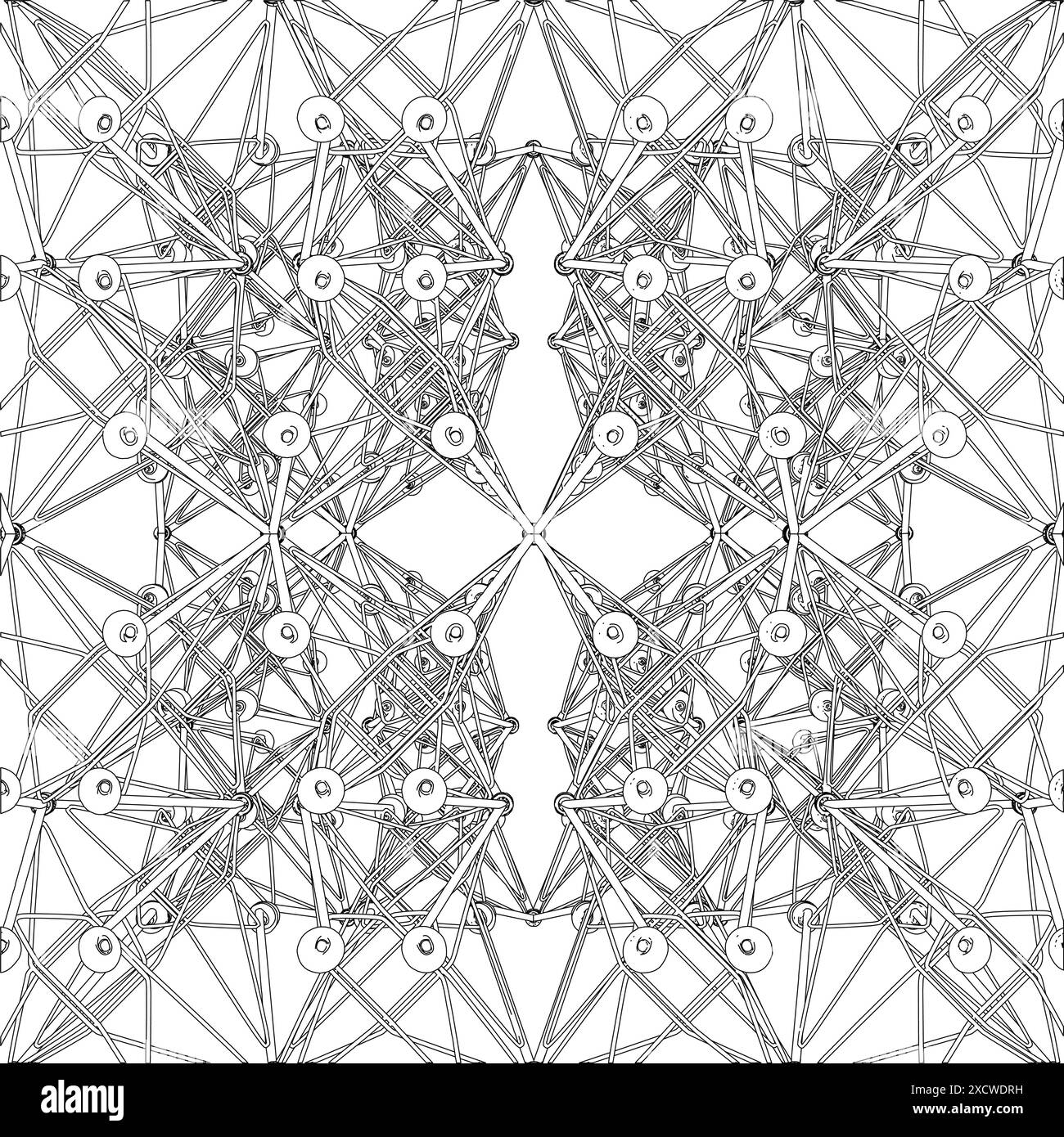 Abstract Construction Structure Vector. A Vector Illustration Of ...