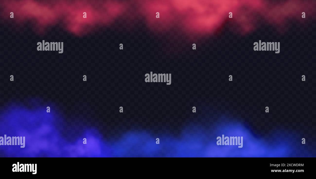 Abstract frame. Realistic red vs blue smoke Stock Vector Image & Art ...