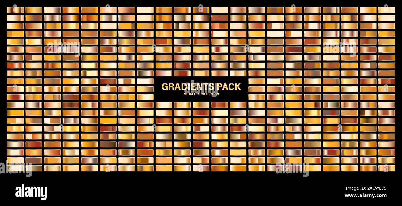 Bronze, copper orange glossy gradient, metal foil texture. Color swatch ...