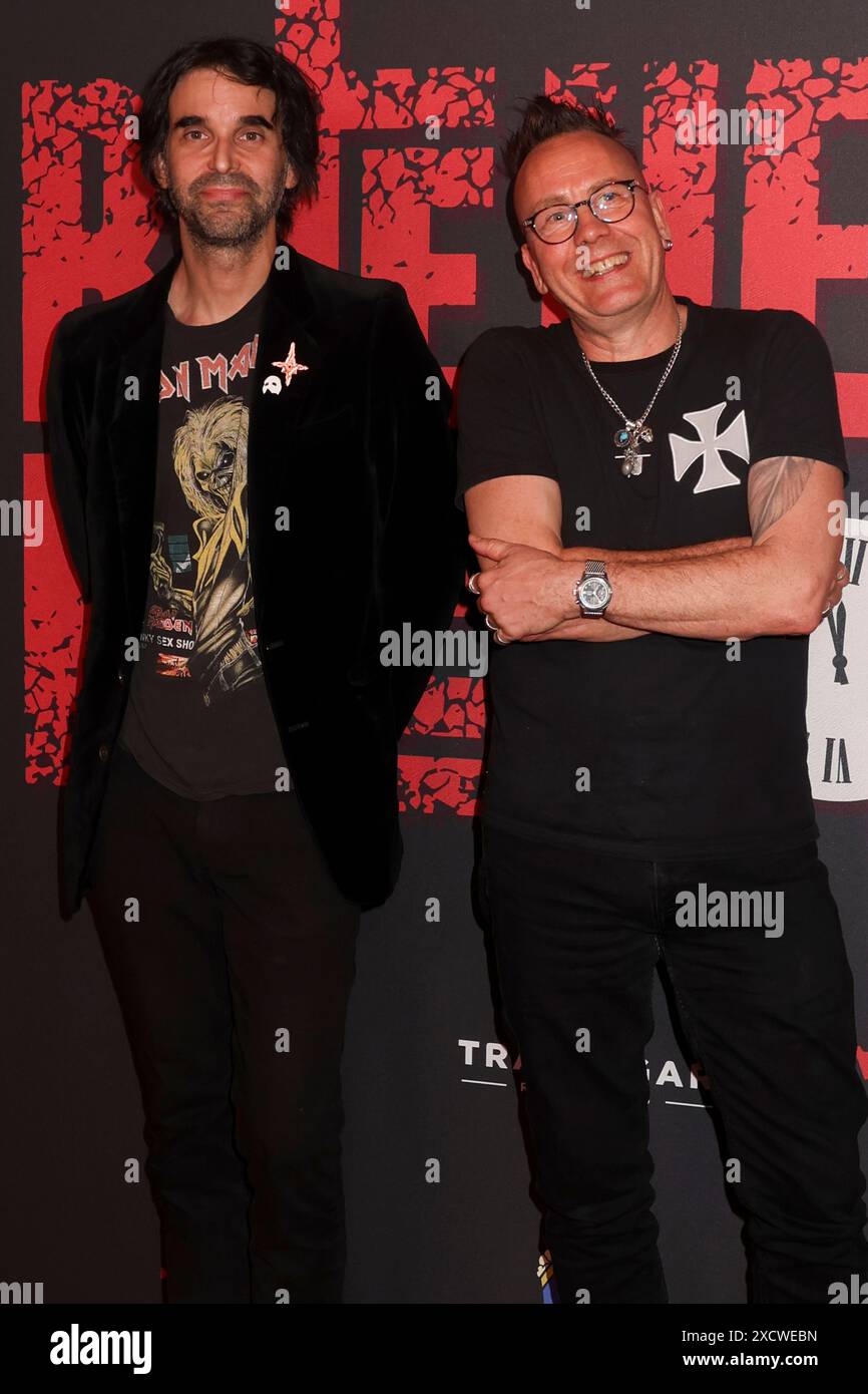 London, UK. 18th June, 2024. Alex Ross Perry and Tobias Forge attend ...