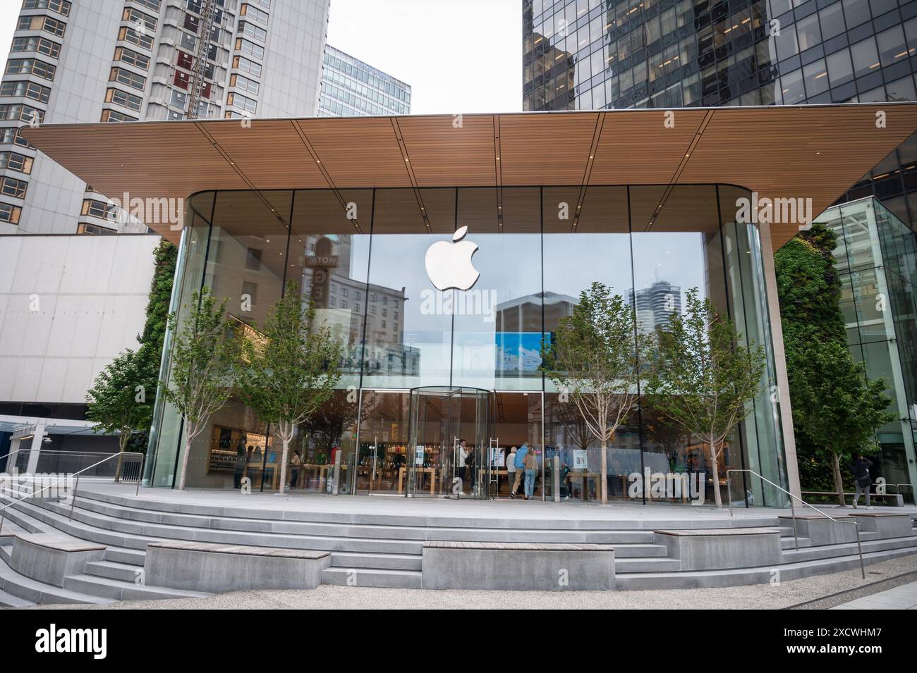 The downtown Vancouver Apple Store. Vancouver BC, Canada Stock Photo ...